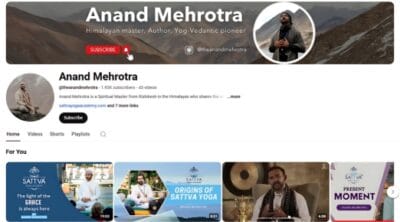 Anand Mehrotra - Himalayan Yoga Master & Spiritual Guide